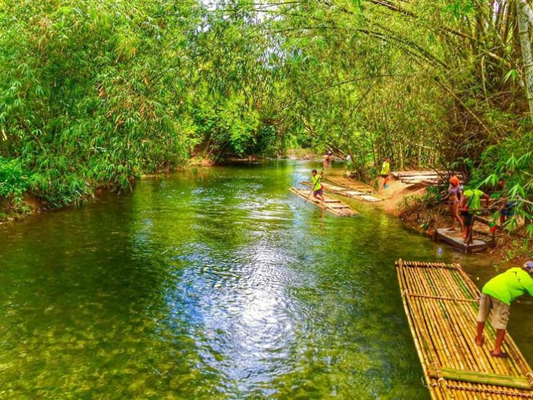 Bamboo Rafting in Khao Lak | experience the traditional Bamboo rafting